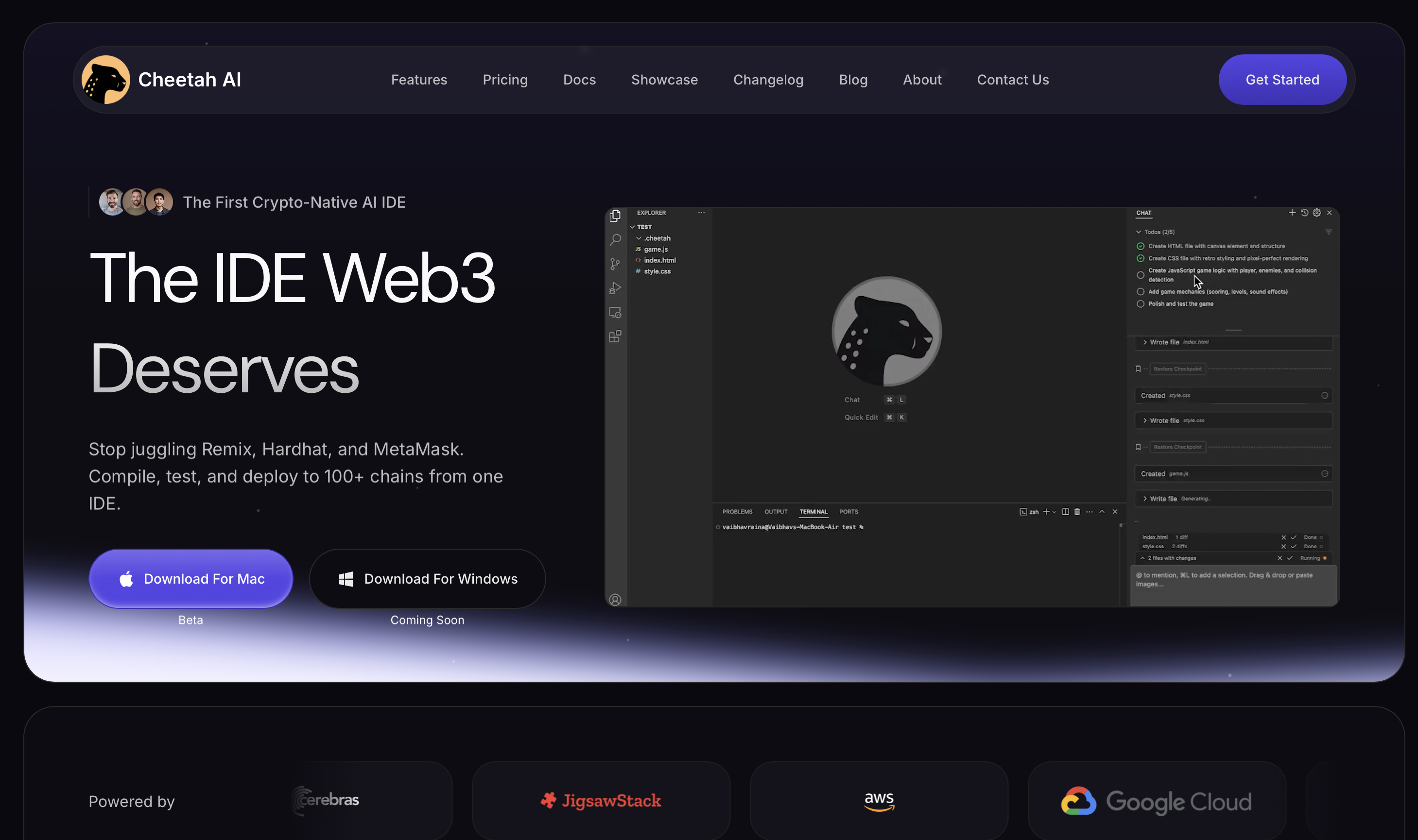 Cheetah Ai The First Crypto Native Ai Ide Web3 Development